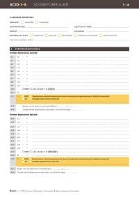 SCID-5-S: Scoreformulieren | American Psychiatric Association ...