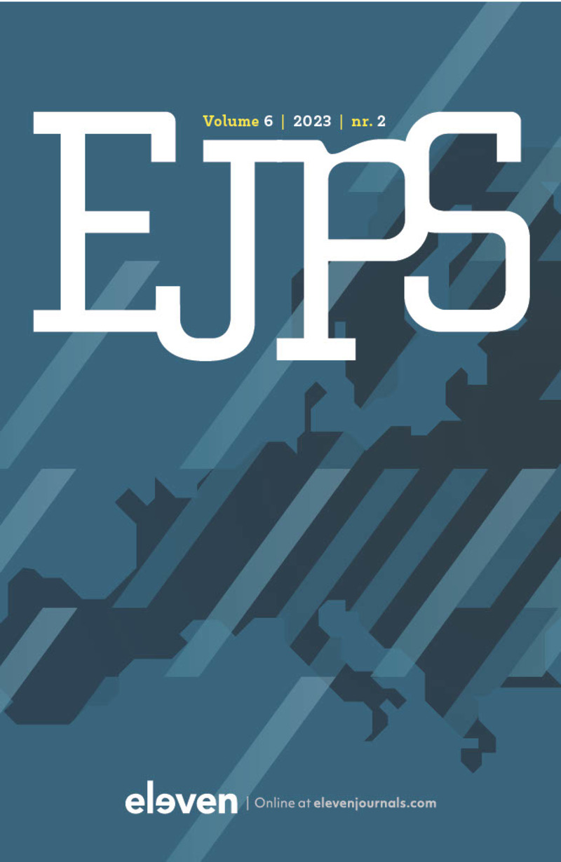 European Journal of Policing Studies (EJPS) | | EJPS | Boom