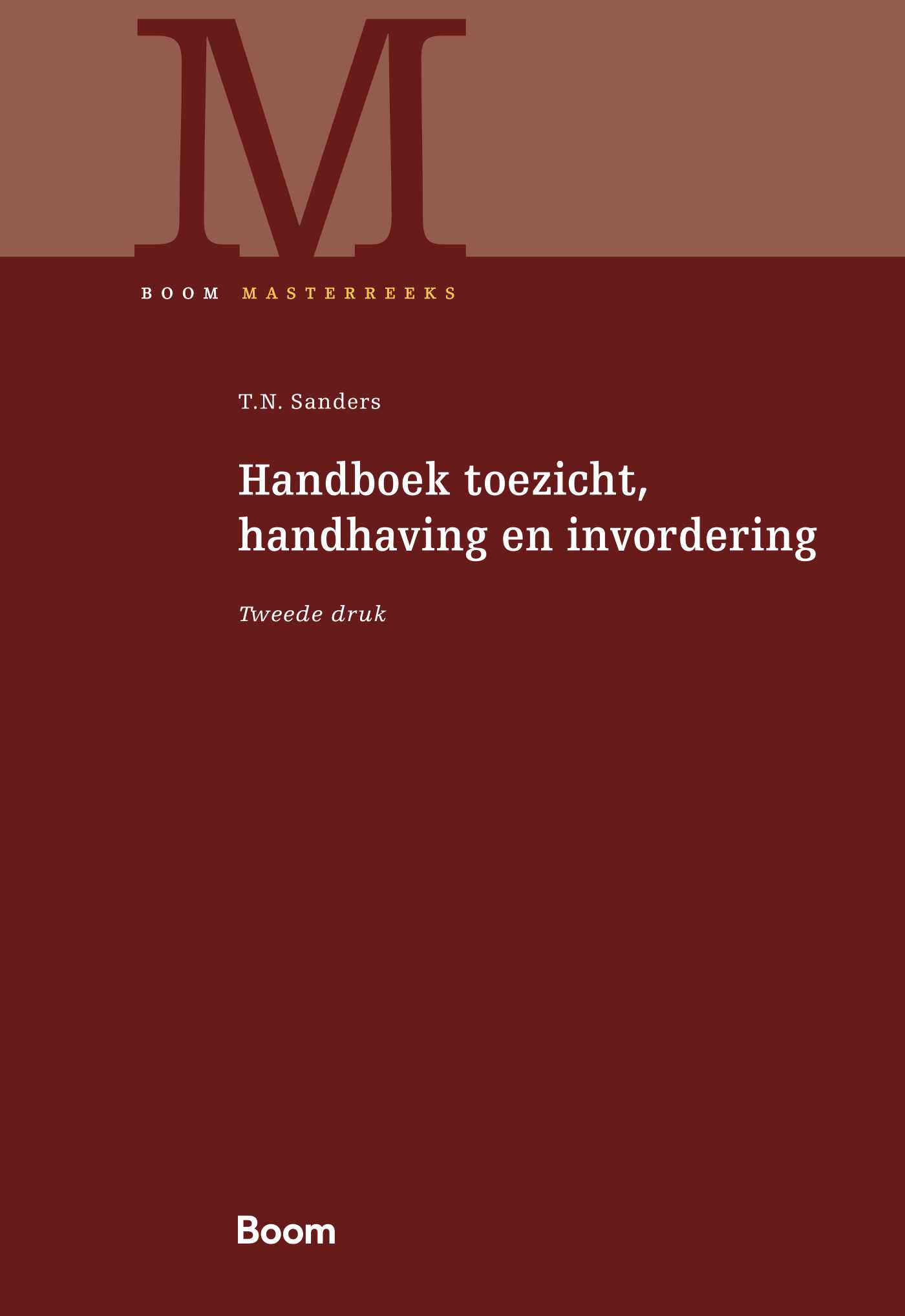 Handboek toezicht, handhaving en invordering | Sanders | 9789462129221 ...